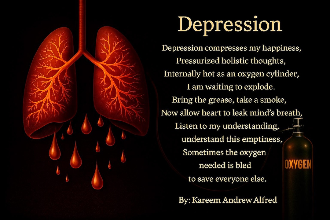 Depression – Dark Poem Art Print | Mental Health Awareness Poetry ...