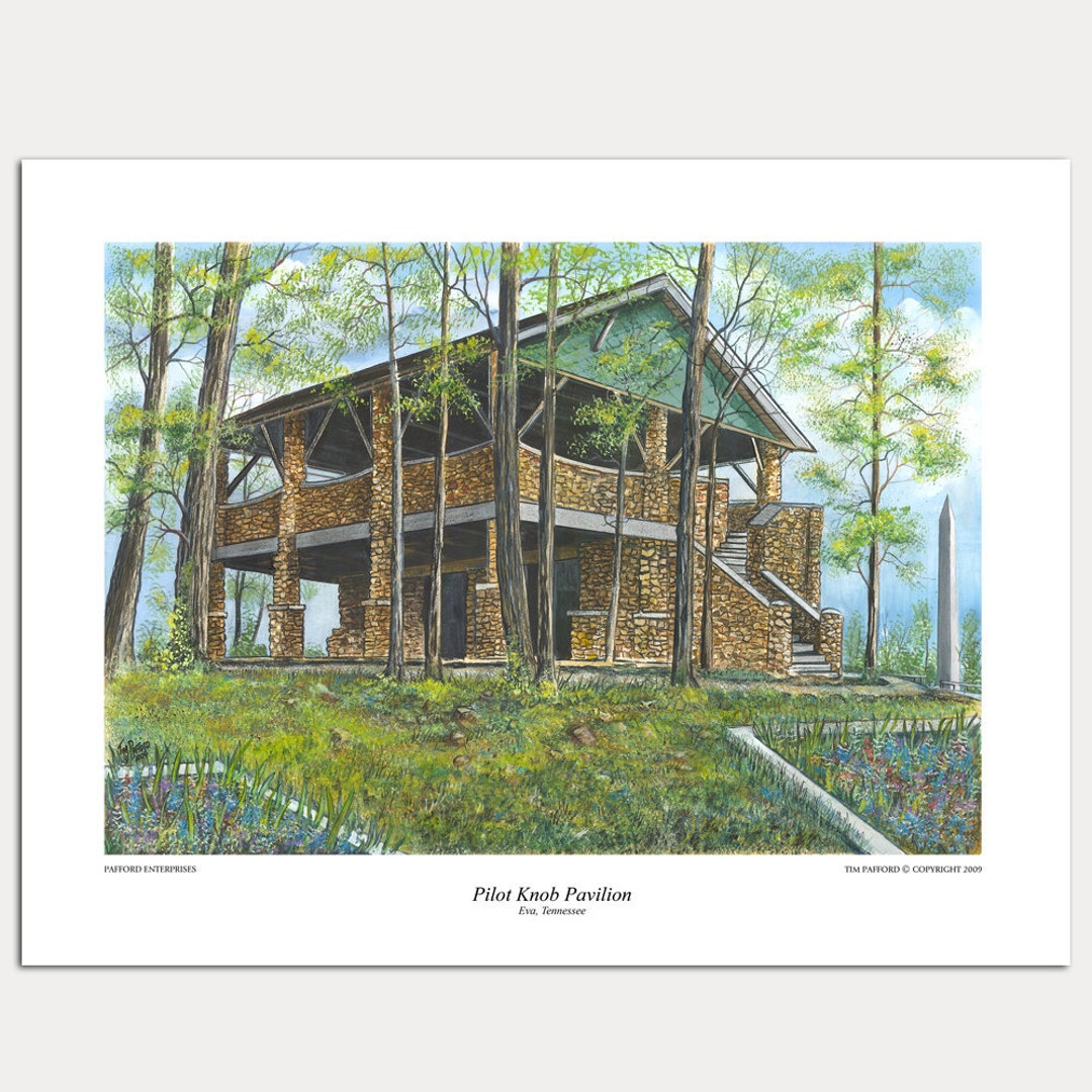 Pilot Knob Art Print 10x13 - Etsy