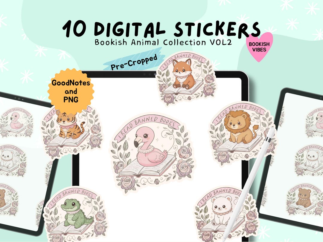 I Read Banned Books Stickers VOL2 for Book Lovers Booktok Planner ...