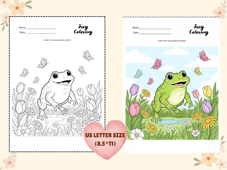 Spring Craft Activity for Kids | Printable Frog Craft | Frog Paper ...