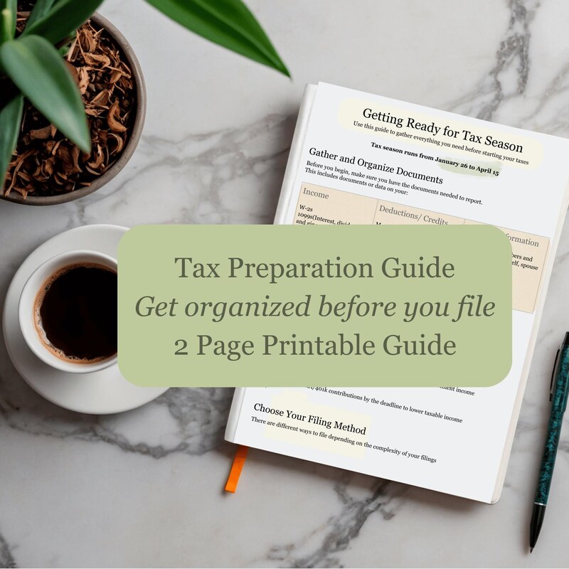 2026 Tax Organizer - Etsy