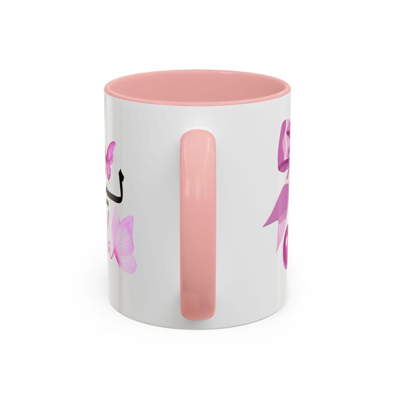Layla Name Mug | Arabic Calligraphy, Cute Pink Butterfly, Accent Coffee ...