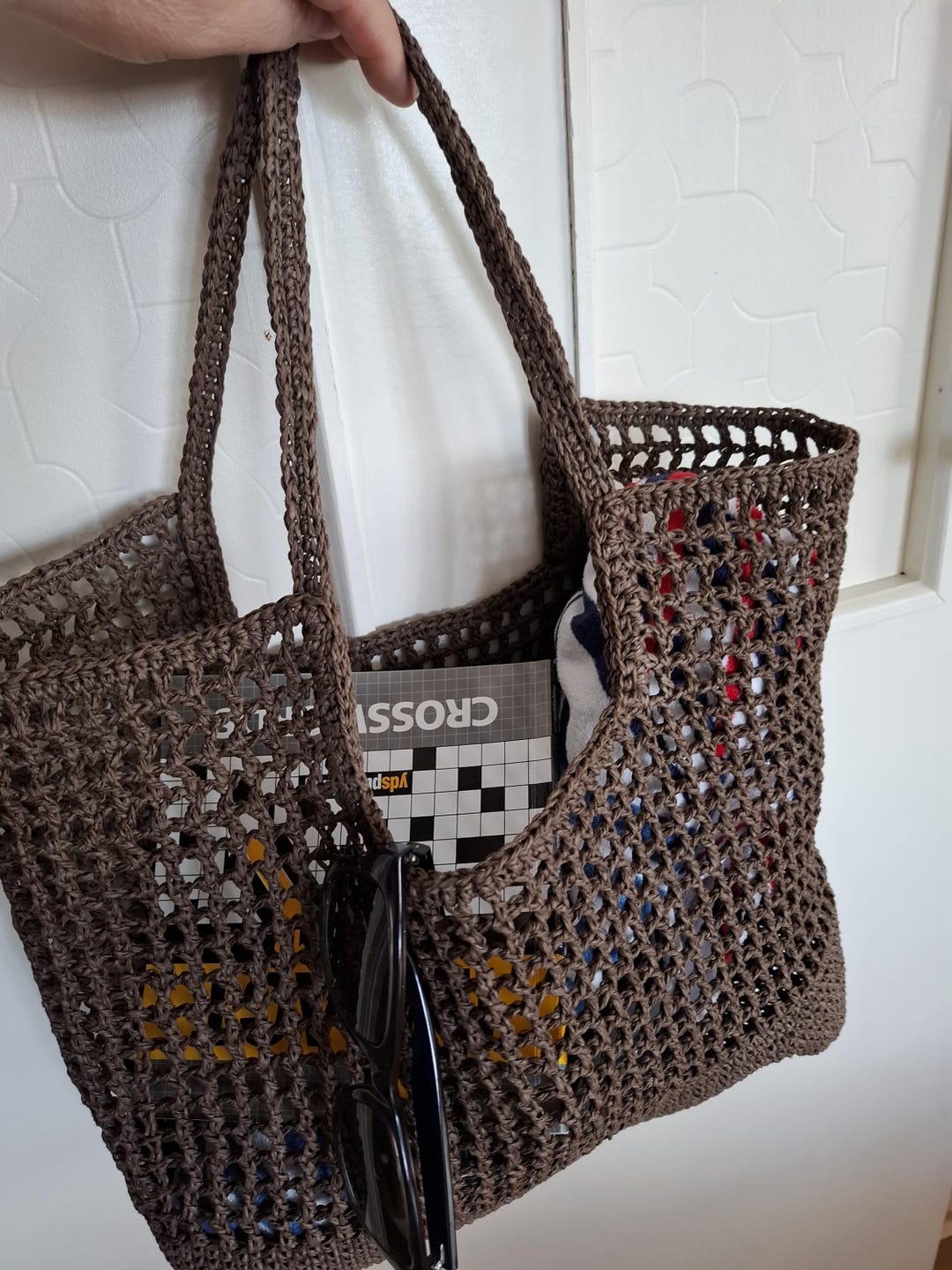 Handmade Crochet Tote Bag,summer Beach Bag,boho Market Purse - Etsy