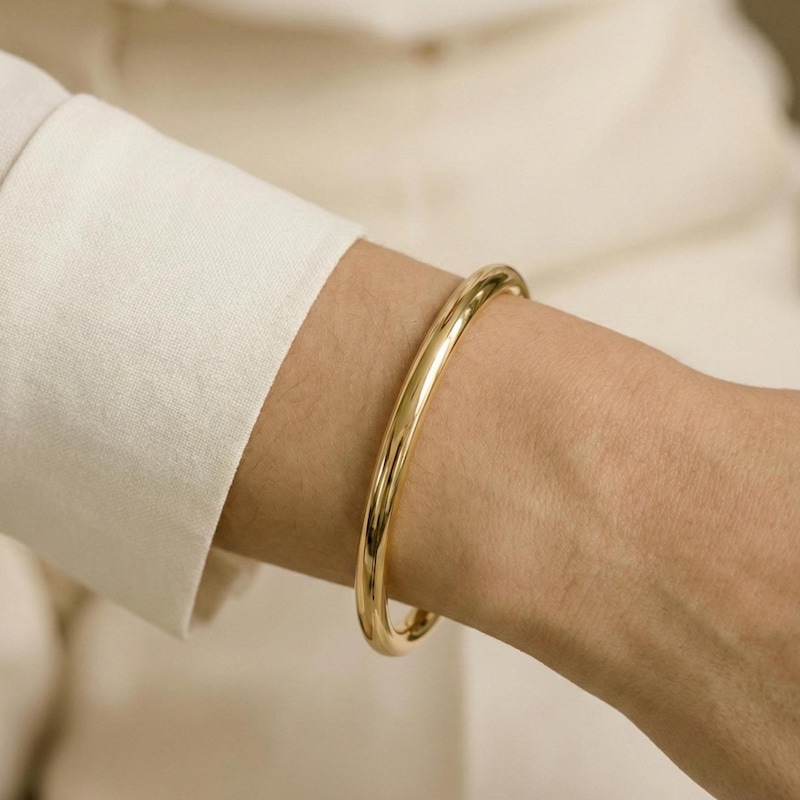 Gold pvd armreif - Etsy.de