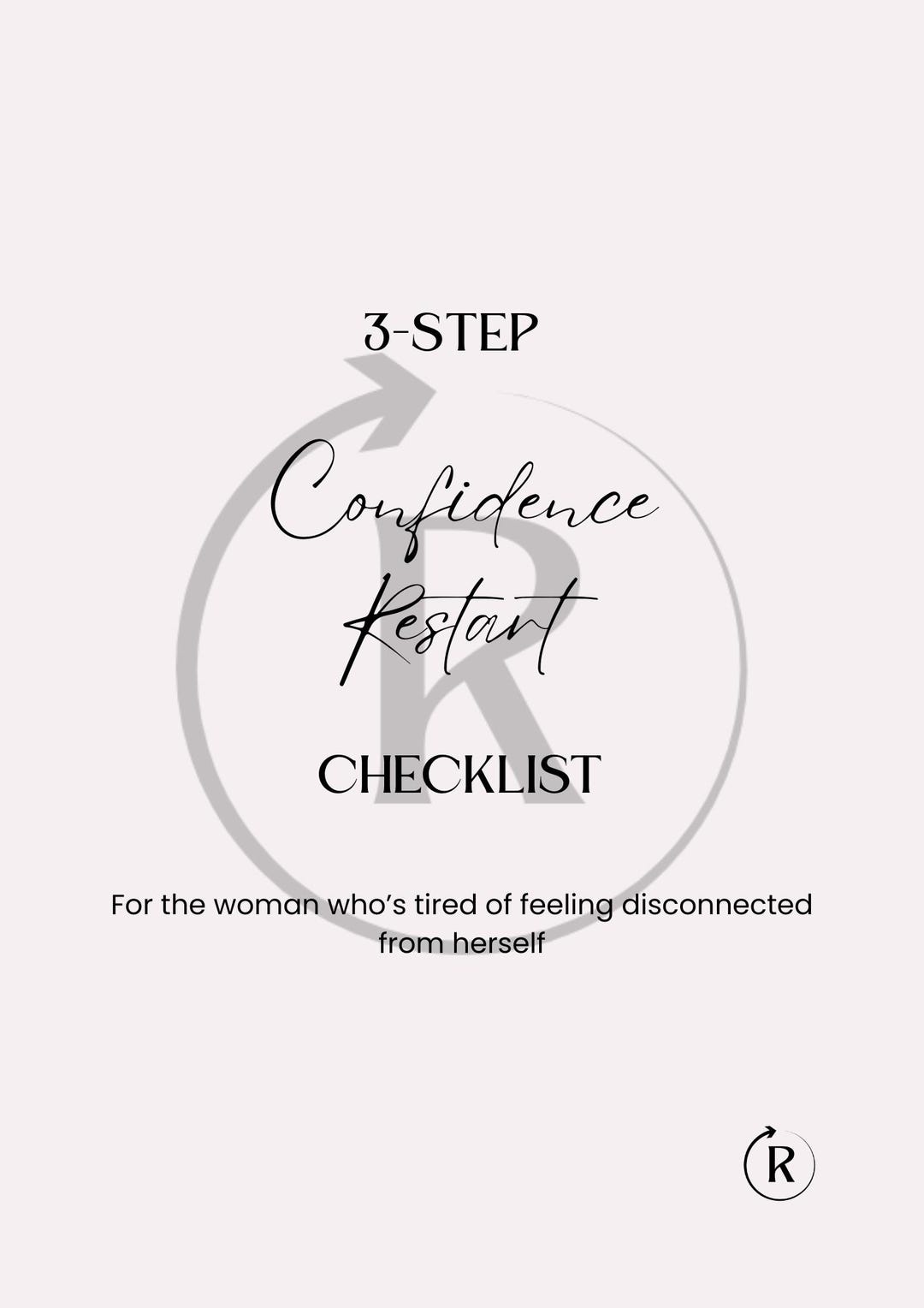 3-step Confidence Restart Checklist - Etsy