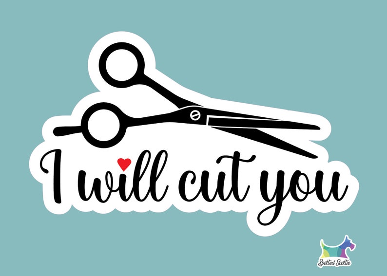 I Will Cut You Sticker - Etsy