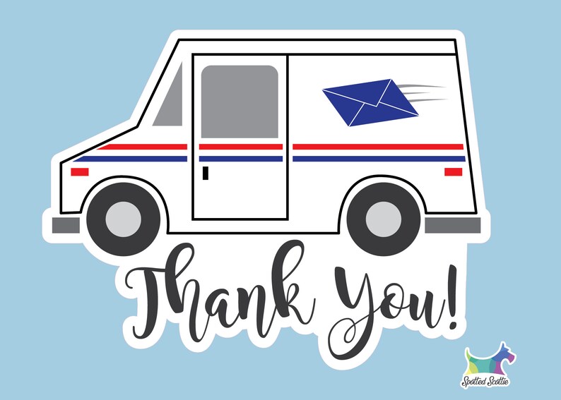 USPS Thank You Sticker - Etsy