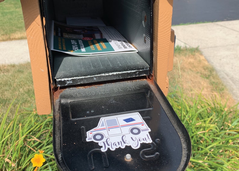 USPS Thank You Sticker - Etsy
