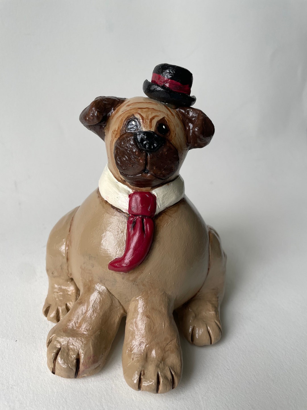 Pug Dog Gourd Figure Folk Art Dog Dried Natural Gourd Pugs - Etsy