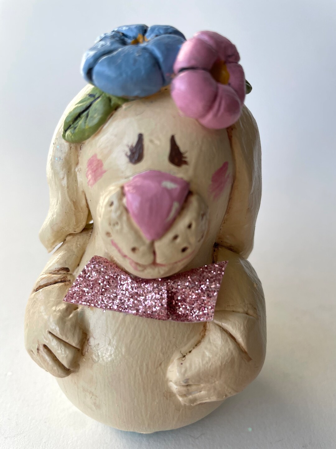 Bunny Rabbit Easter Gourd Decoration Holiday Easter Decor Folk Art ...