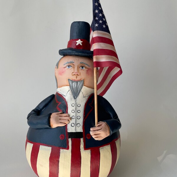 Uncle Sam Figurine - Etsy