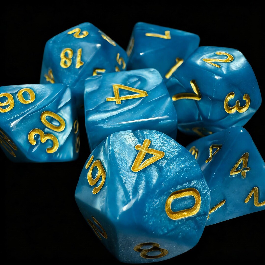 Resin COC Dice Set, Sharp-edged Irregular Polyhedral Dice, Handcrafted ...