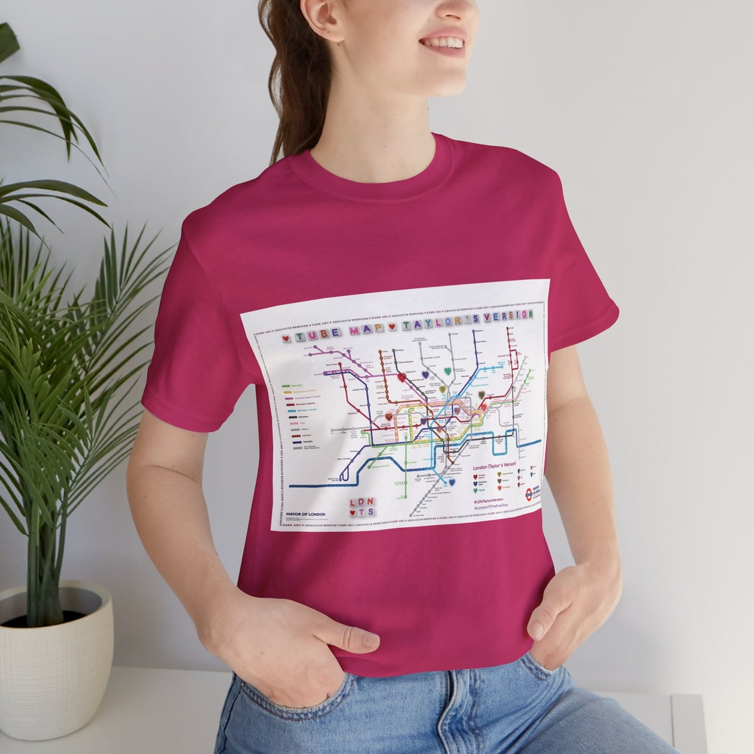 Taylor's Version Taylor Swift Eras Tour London Tube Map Unisex Graphic ...