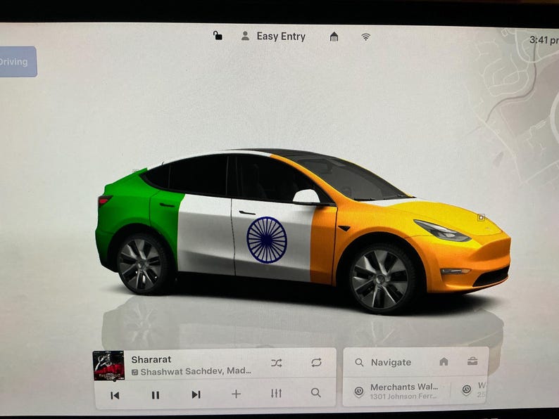 Tesla Y (pre-2025) Center Console Digital Wrap - India Version - Etsy