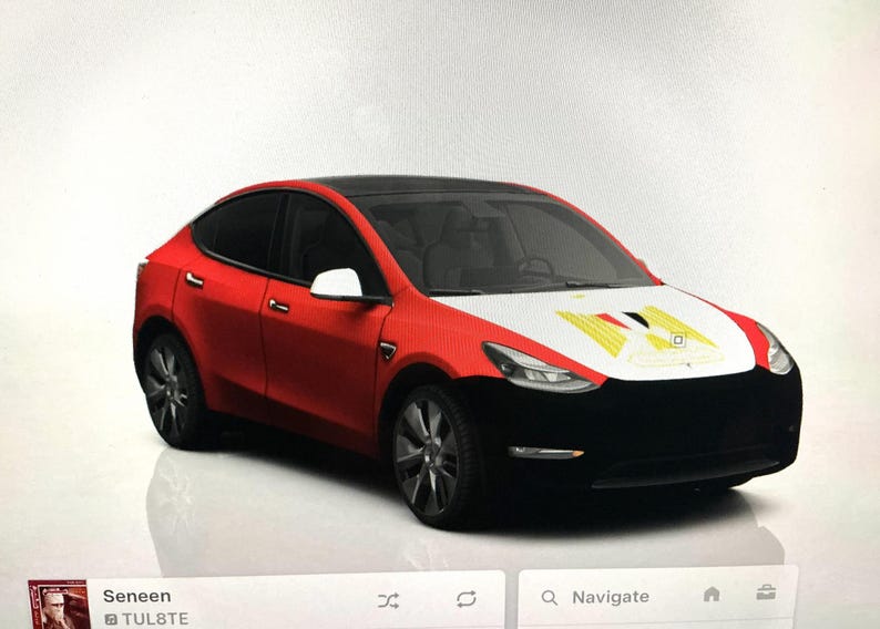 Tesla Y (pre-2025) Car Avatar Display - Egyptian Version - Etsy Canada