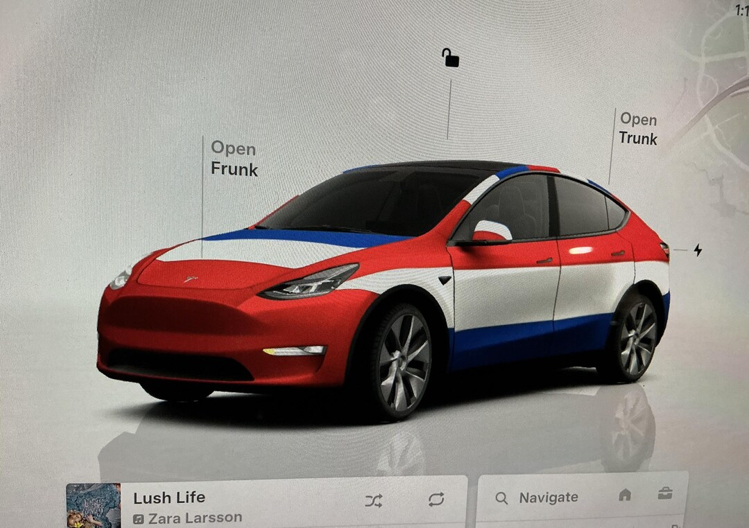 Tesla Y (pre-2025) Car Avatar Display - Netherlands Version - Etsy