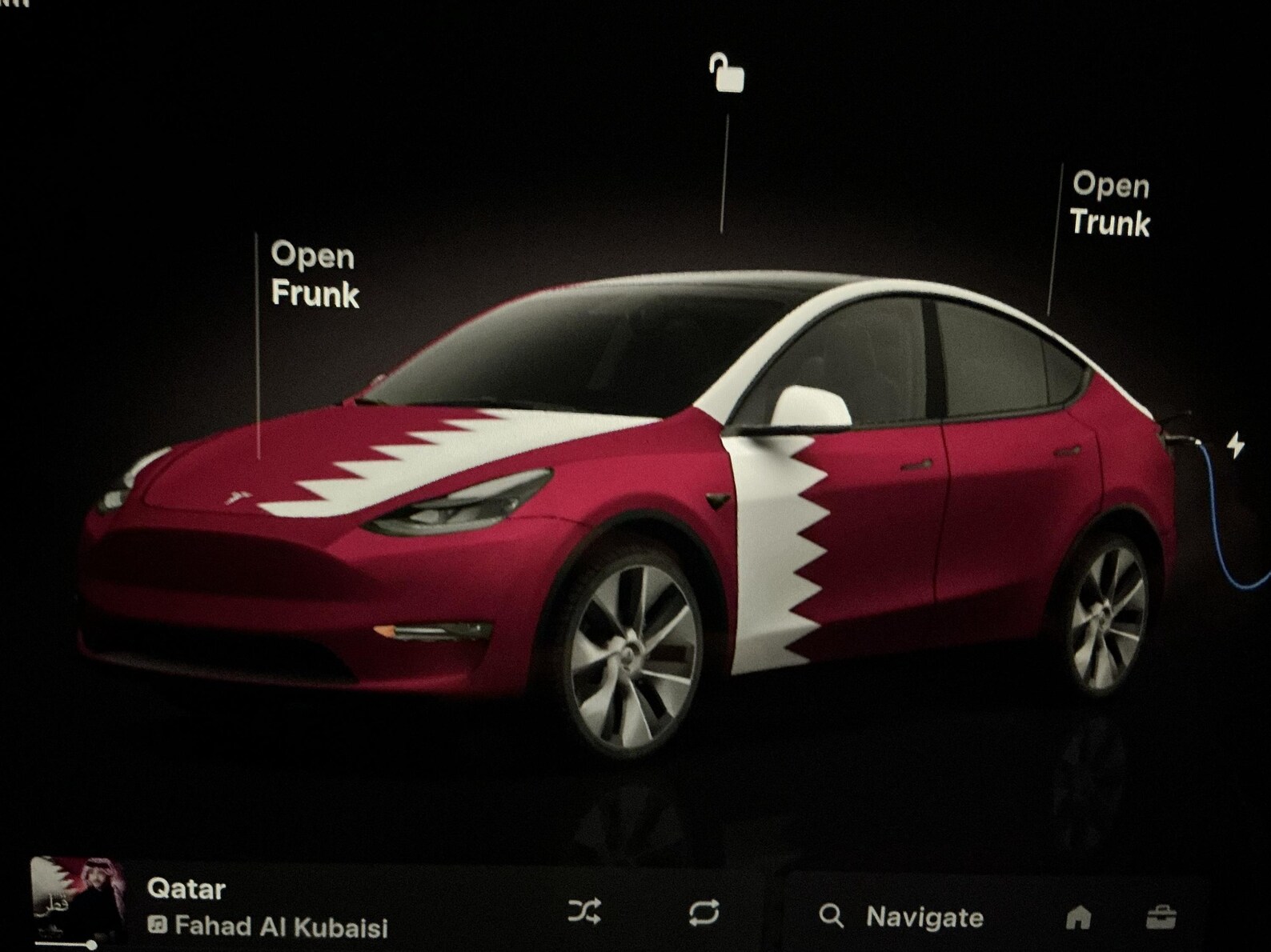Tesla Y (pre-2025) Infotainment Avatar Display - Qatar Version - Etsy