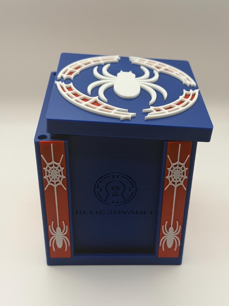 MTG Spider Deck Box – Commander EDH Spider Tribal Box – Magnetic Lid ...