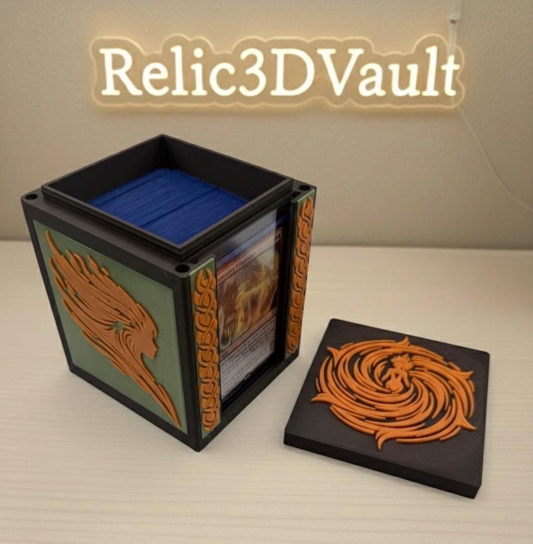 MTG Lorwyn Elemental Deck Box – Custom Commander EDH Box – Magnetic Lid ...