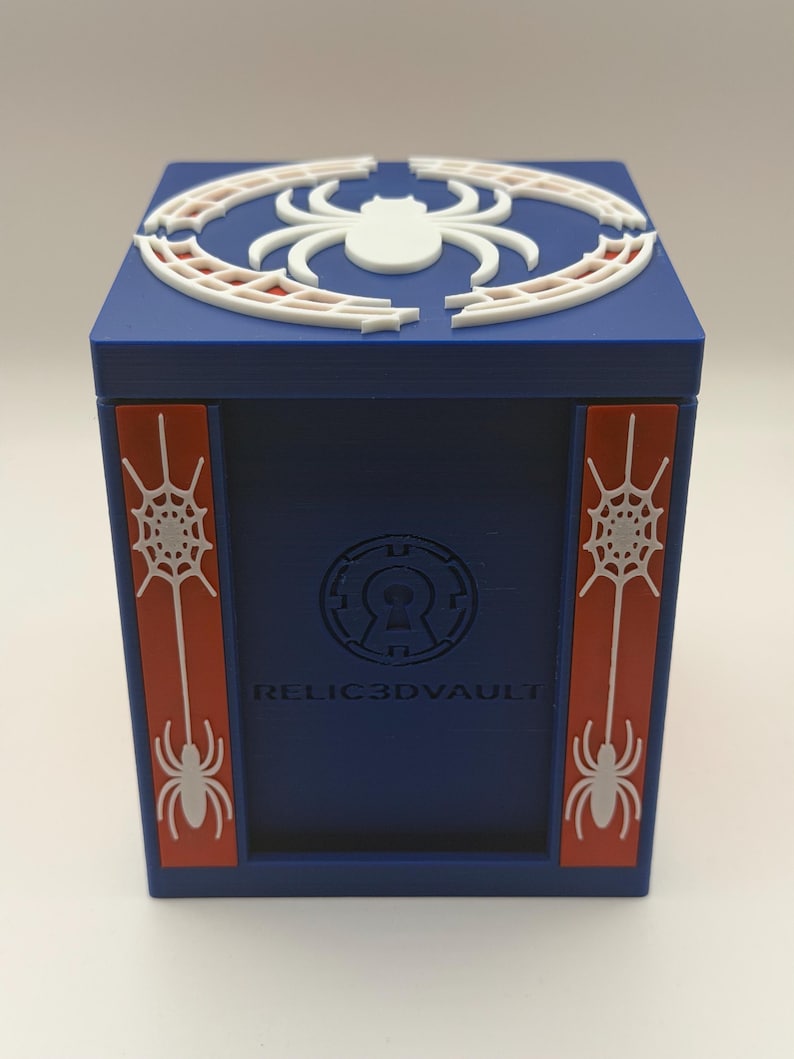 MTG Spider Deck Box – Commander EDH Spider Tribal Box – Magnetic Lid ...