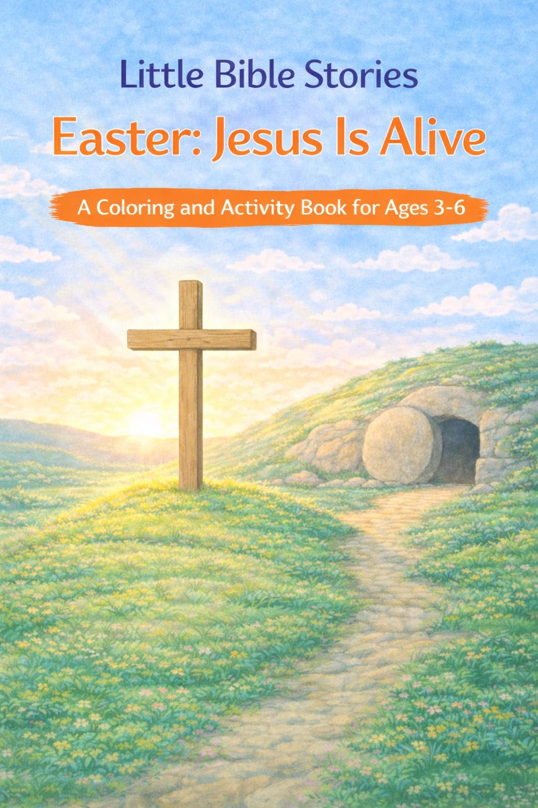 Christian Easter Coloring Book | Jesus is Alive Activity Pages (ages 3 ...