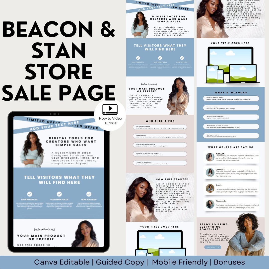 Stan Store & Beacon Sales Funnel Template for Course Creators ...