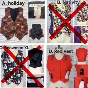 U Pick! Ugly Christmas Vests & Sweaters, Knit Cotton Rami Acrylic ...