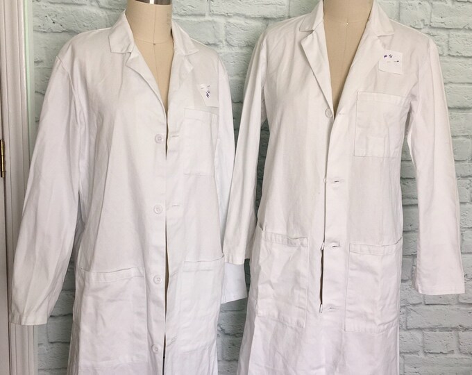 Dr Doctor Lab Coat Jackets Uniform White Long Sleeve Button | Etsy