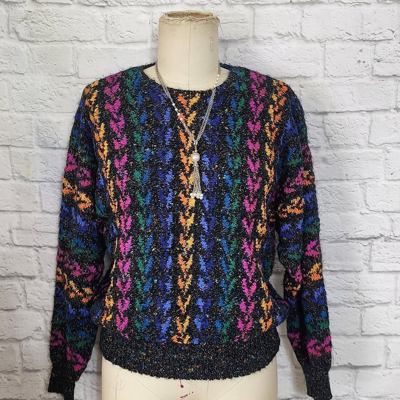 Rainbow Sweater - Etsy