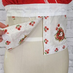 Handmade Halter Top, Boho Festival, Vintage Hanky Handkerchief, Red ...