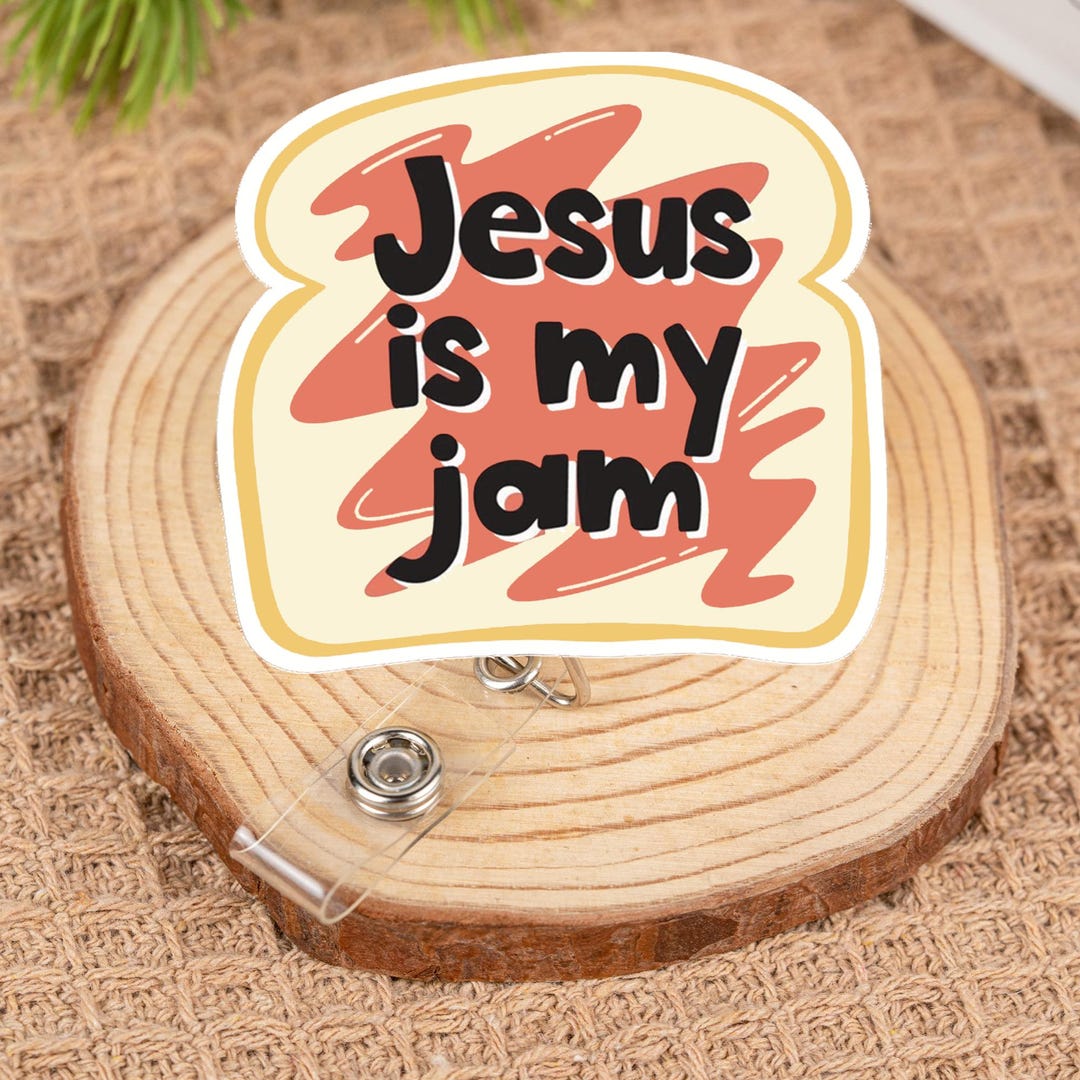 Jesus is My Jam Retractable Badge Reel – Chris Faith ID Holder ...
