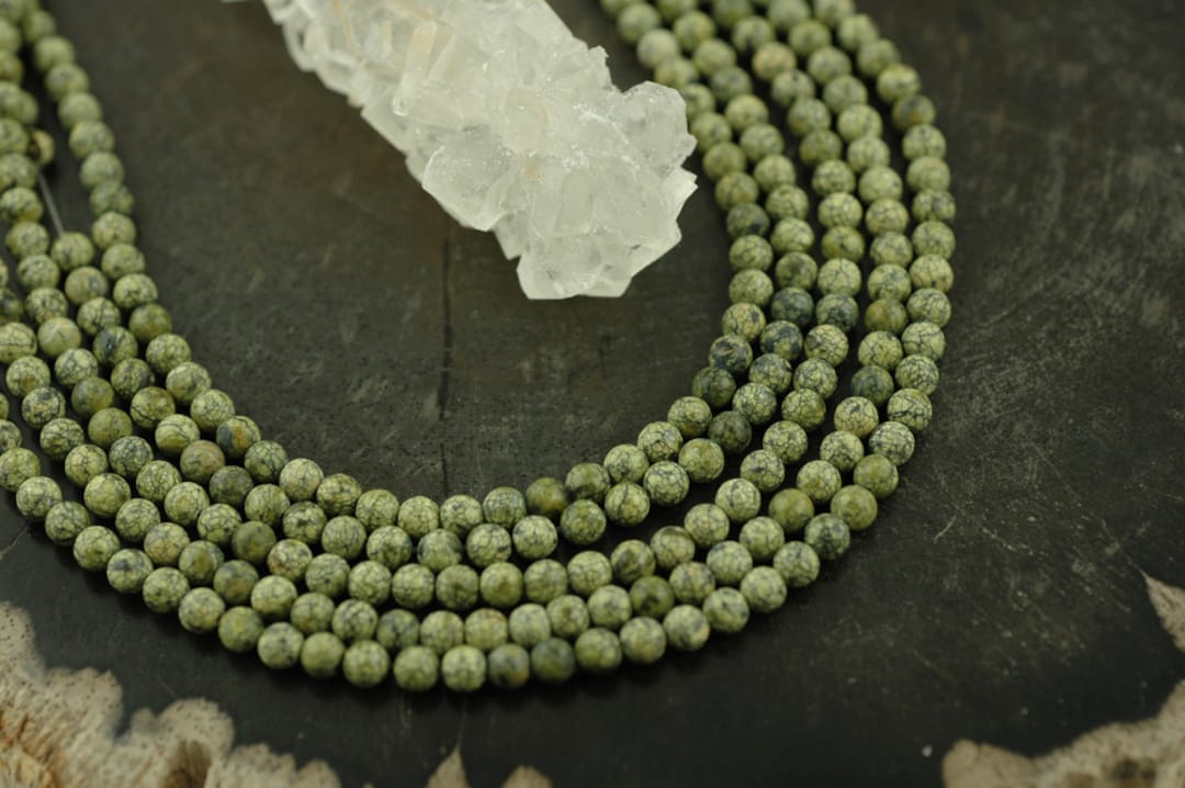 Russian Jade : Smooth Round Beads / Variegated Yellow / Approx. 4mm ...