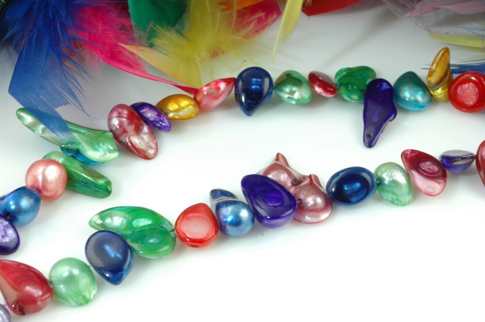 Neon Bright Pearls, Spring Summer Colorful Rainbow Jewelry Making Craft ...