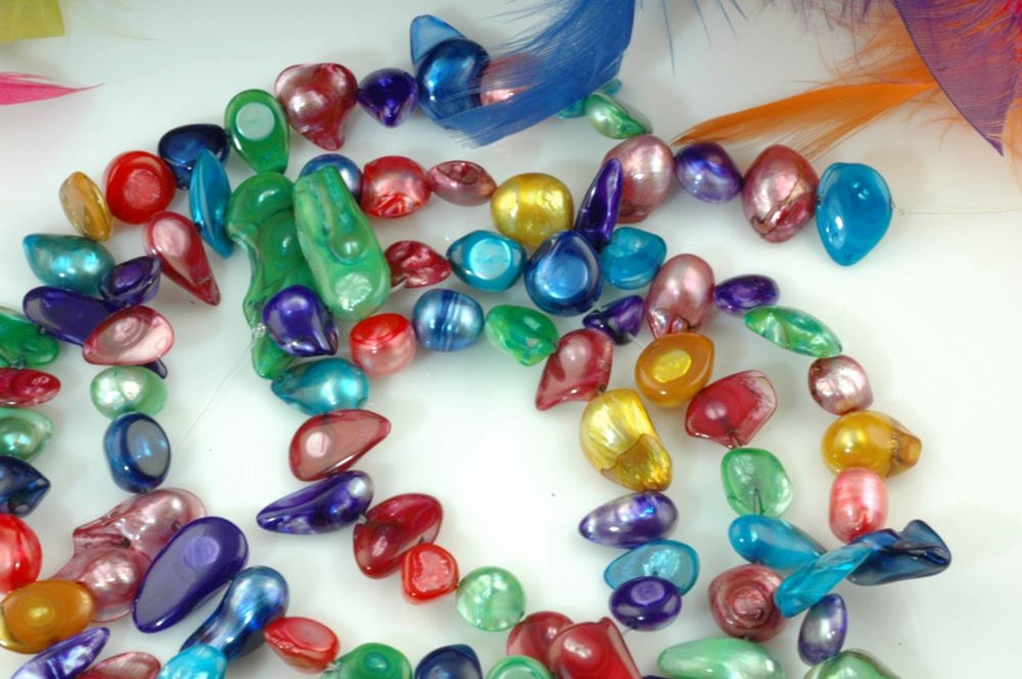 Neon Bright Pearls, Spring Summer Colorful Rainbow Jewelry Making Craft ...