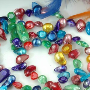 Neon Bright Pearls, Spring Summer Colorful Rainbow Jewelry Making Craft ...