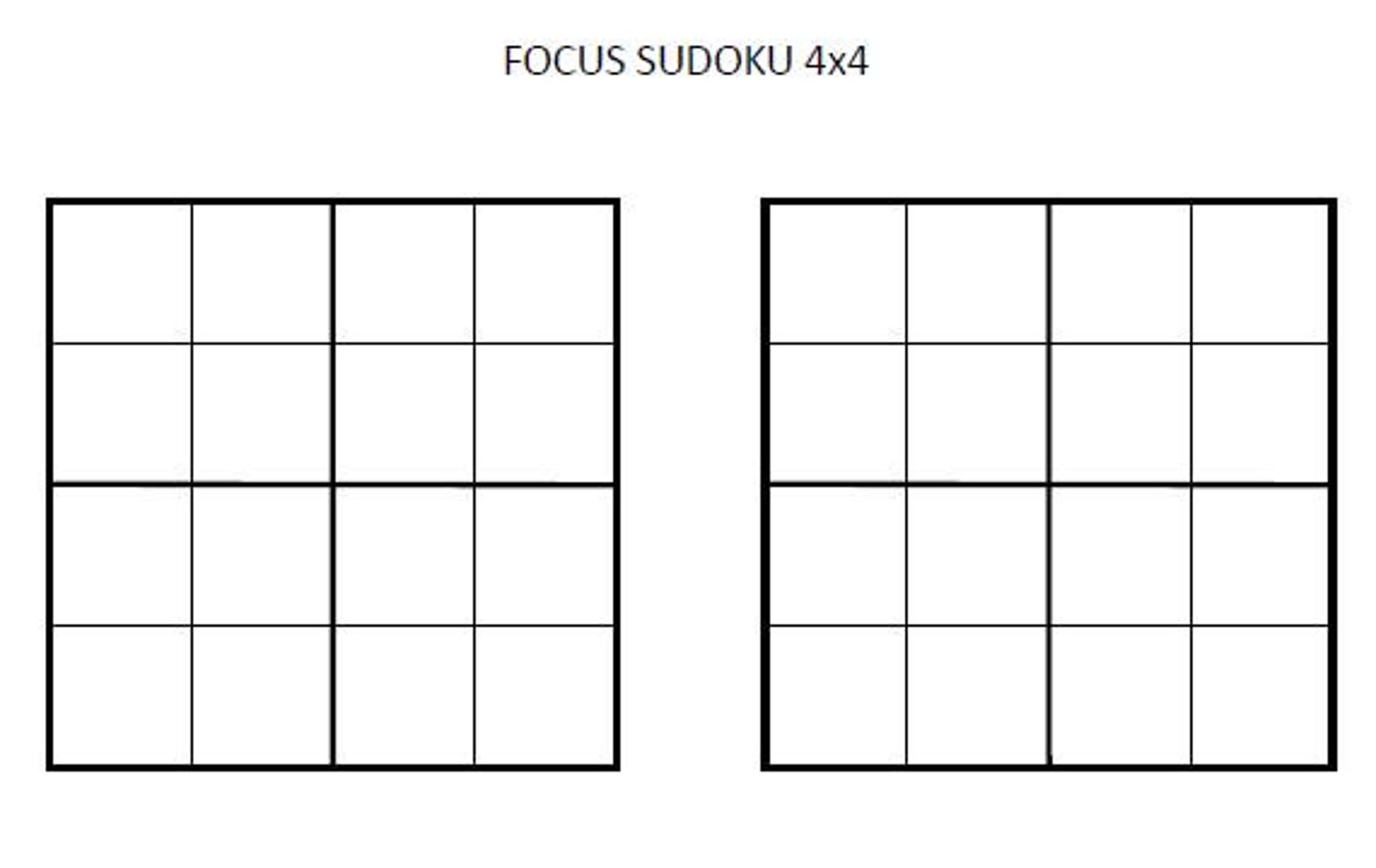 Blank Sudoku Sheets 4x4, 6x6, 9x9 | Minimalist Brain Training (PDF ...