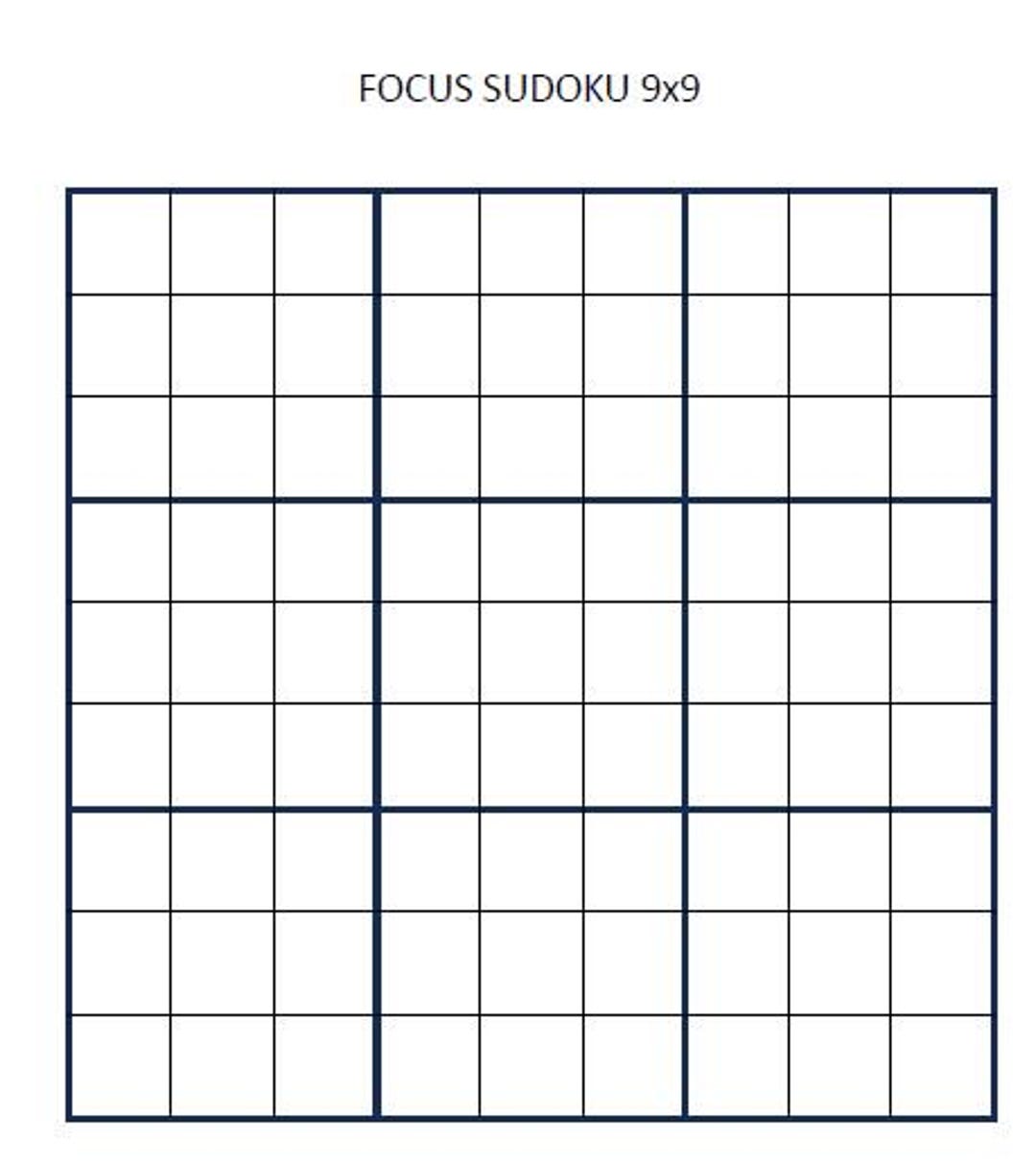 Blank Sudoku Sheets 4x4, 6x6, 9x9 | Minimalist Brain Training (PDF ...