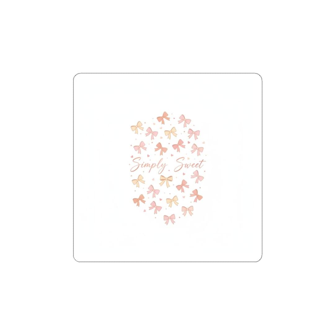 Tiny Bow Scatter Pattern Kiss-cut Stickers | Blush Ivory Micro Bow ...