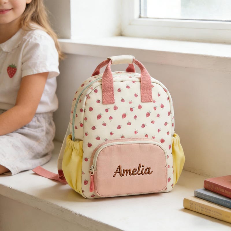 Polka Dot School Backpack - Etsy