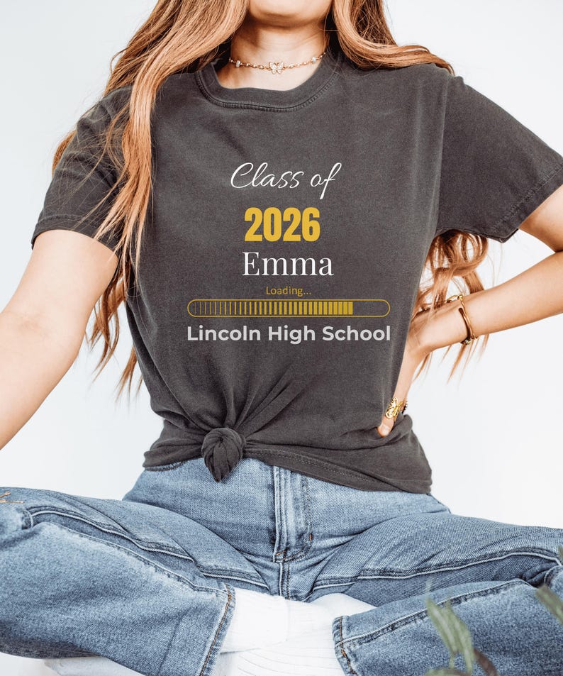 Personalized Class of 2026 Graduation Shirt | Custom Name, Comfort ...
