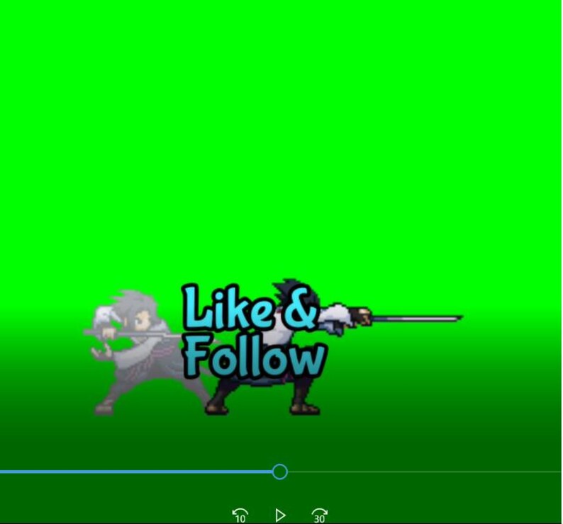 Sasuke Uchiha Green Screen Subscribe Button - Anime Social Media ...