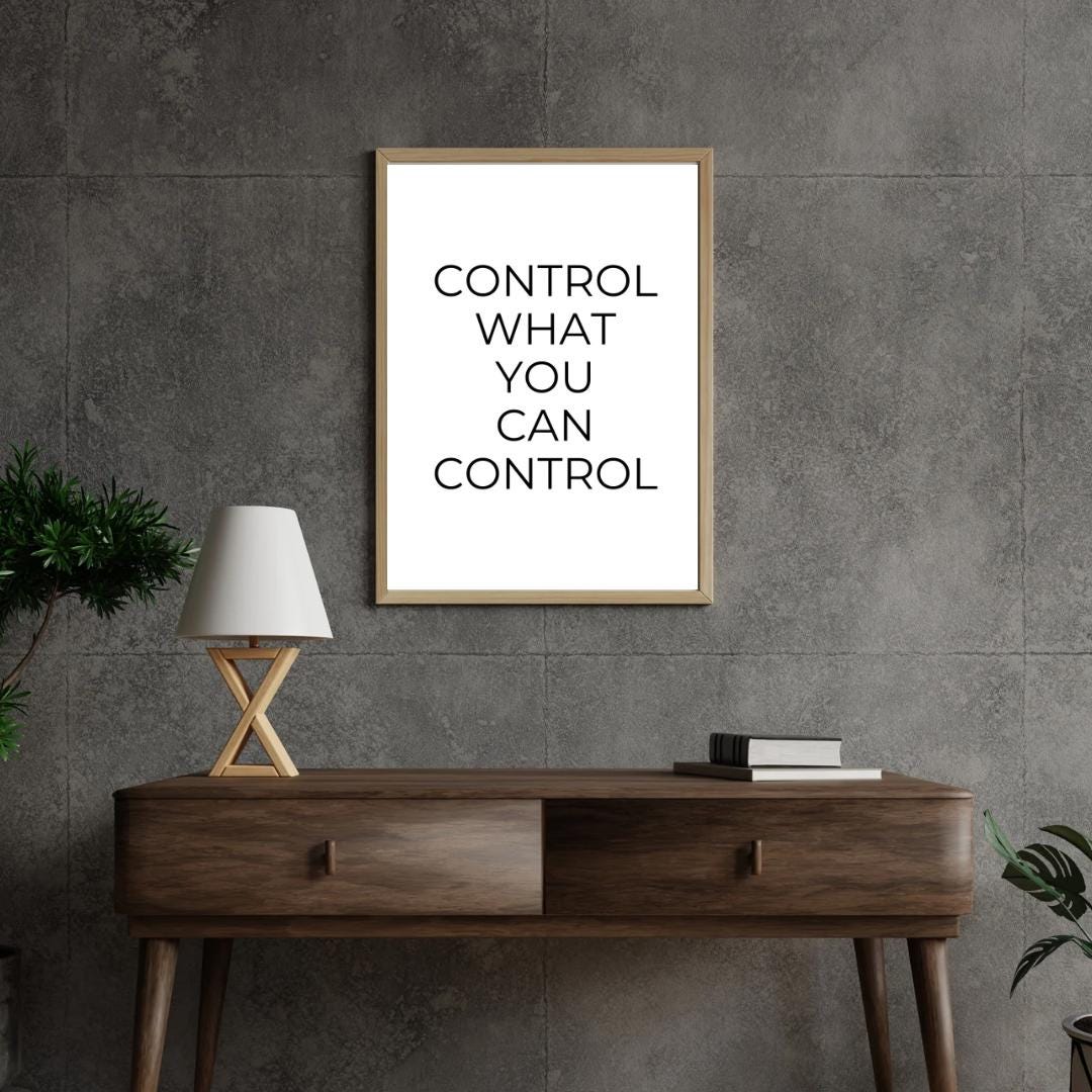 Control What You Can Control – Athlete Motivation Wall Art | Teen ...