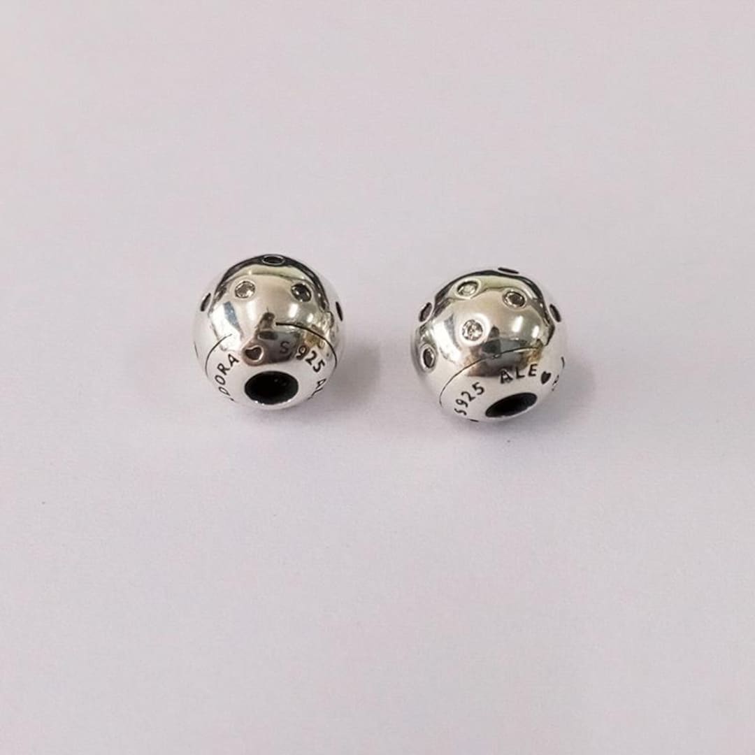 Pandora Open Bangle Shimmering End Caps - Etsy