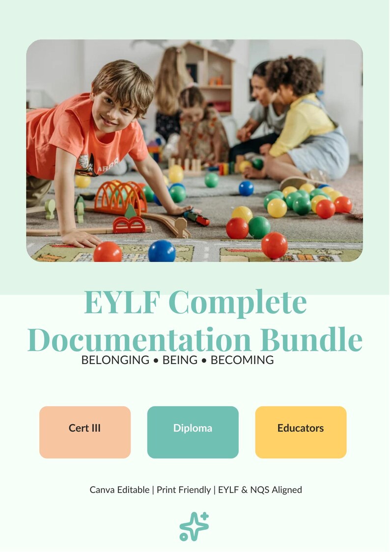 EYLF Documentation Bundle - Etsy