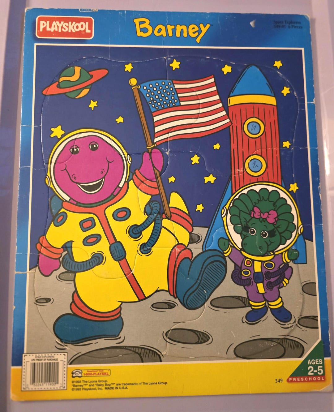 Barney Frame Tray Puzzles - Etsy