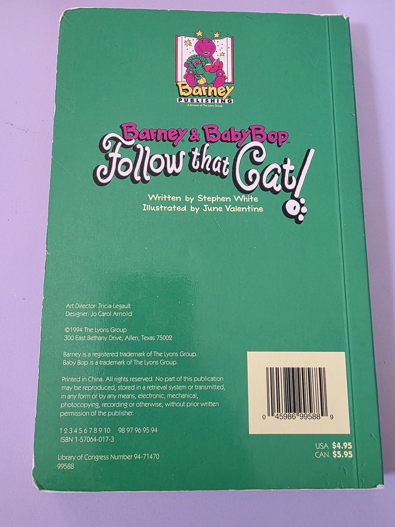 Barney and Friends Book - Etsy Canada