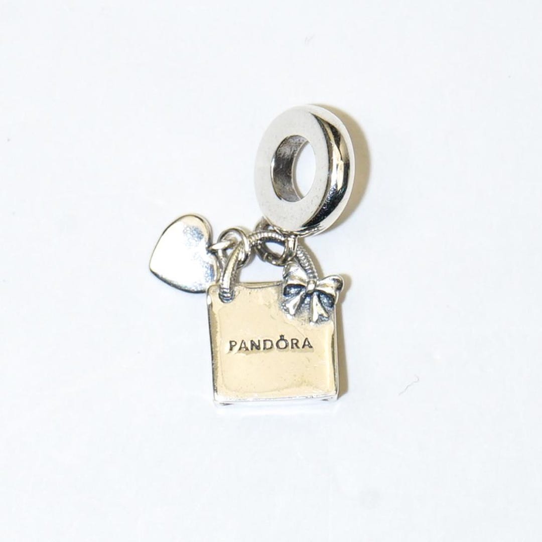 Pandora Shopping Bag Charm Sterling Silver - Etsy