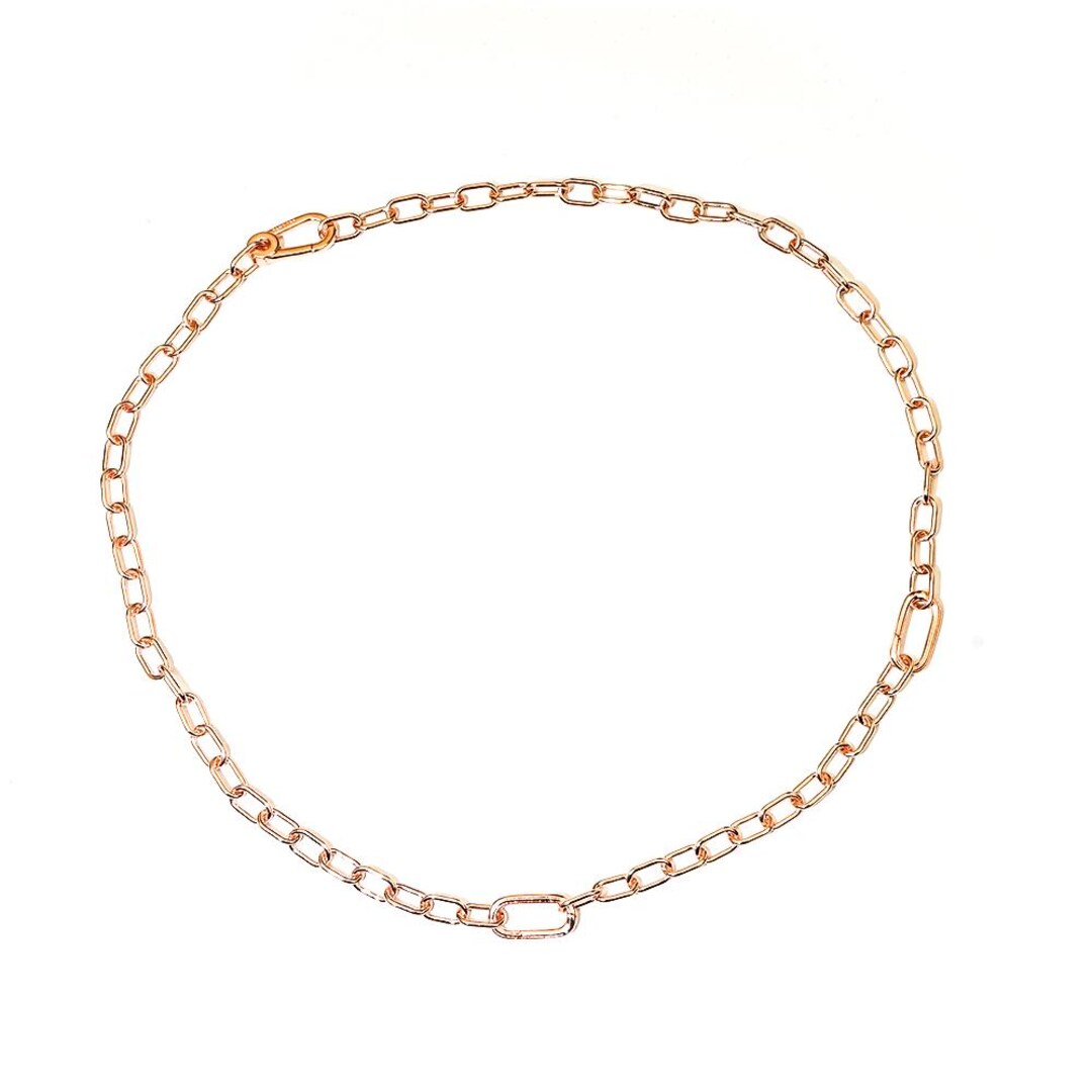 Pandora Me Rose Gold Link Chain Necklace - Etsy