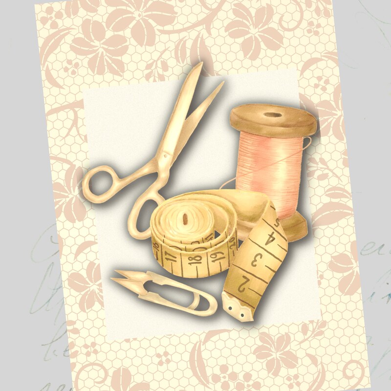Sewing Card - Etsy