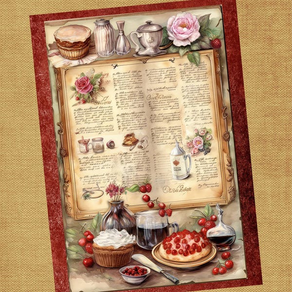 Vintage Recipe Card - Etsy